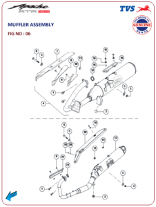 TVS Apache RTR 160 - Muffler Assembly